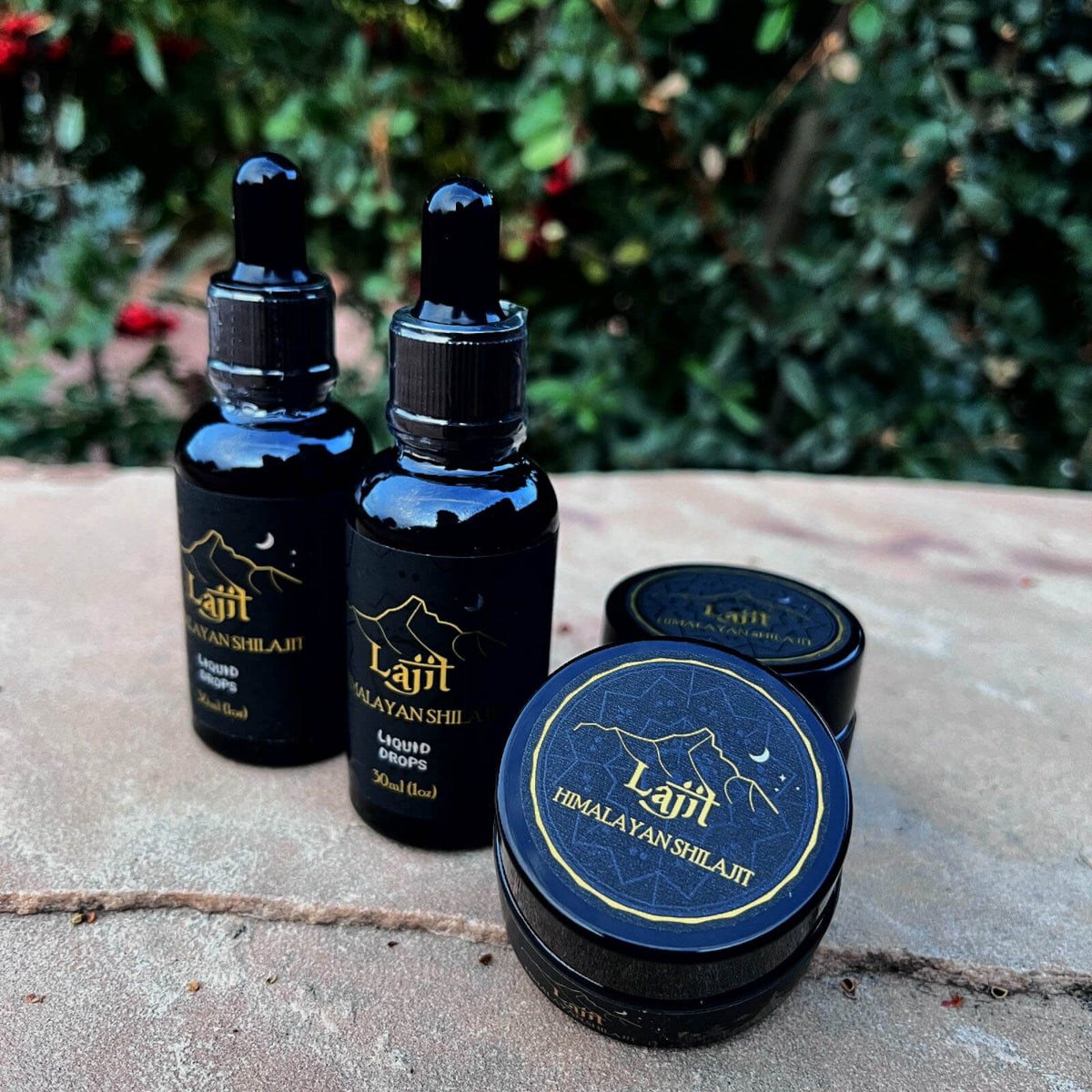 Lajit Himalayan Shilajit (Liquid + Resin Bundle) – Lajit Gold